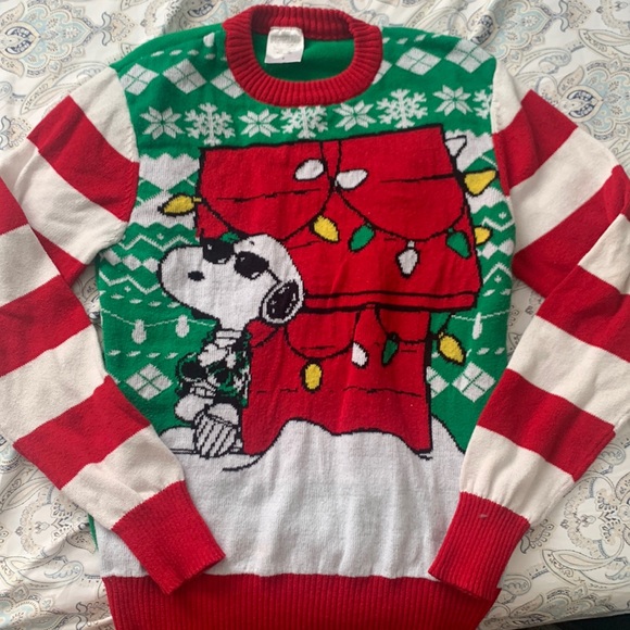 Peanuts | Sweaters | Peanuts Snoopy Christmas Sweater Size Small | Poshmark